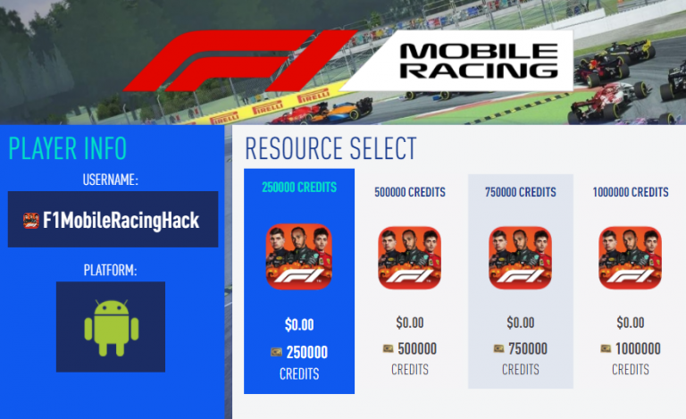 F1 Mobile Racing Trucos - F1 Mobile Racing Truco Creditos
