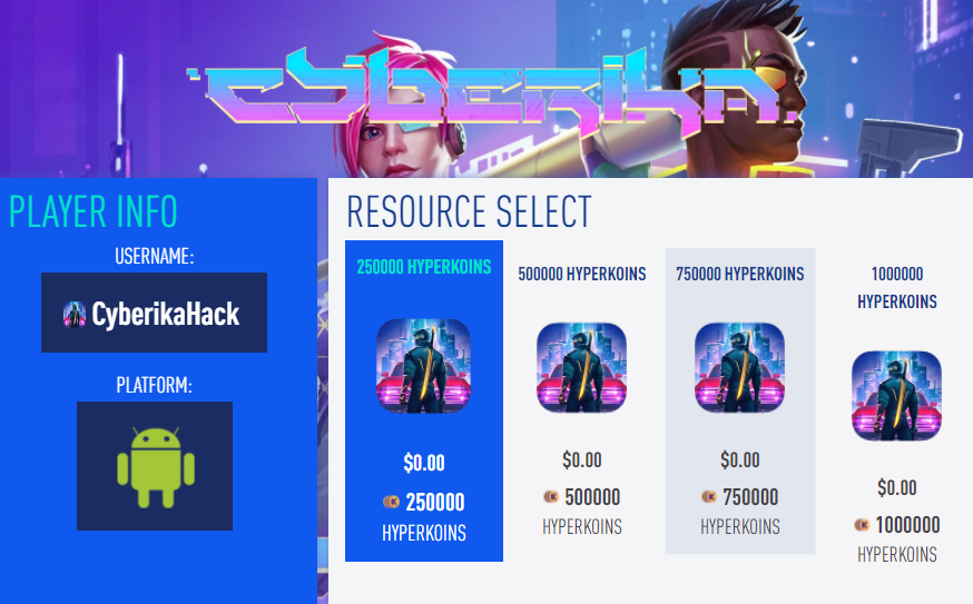 Cyberika Trucos Truco HyperKoins y Creds Gratis Ilimitado 2024